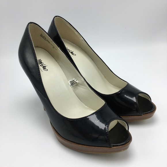Mossimo Supply Co. | Shoes | Mossimo Black Patent Peep Toe Platform ...